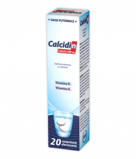 Calcidin + Vitamina D3 + Vitamina K 20 comprimate efervescente - la ...