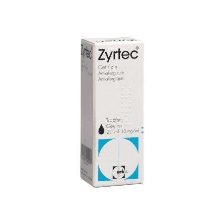 ZYRTEC 10 mg/ml x 1 PICATURI ORALE, SOL. 10mg/ml UCB PHARMA GMBH - Vezi ...