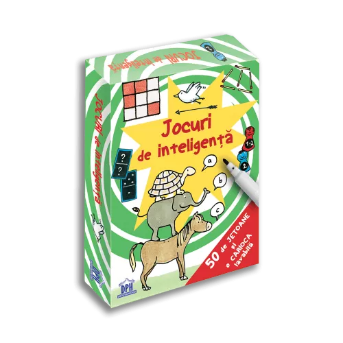 Jocuri de inteligenta - 50 de jetoane - -Editura DPH