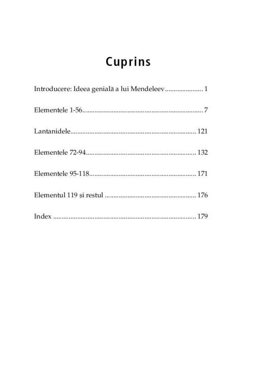 Tabelul periodic al elementelor explicat