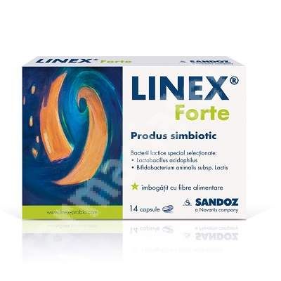 Linex Forte, 14 capsule, Sandoz - Farmacia Dav