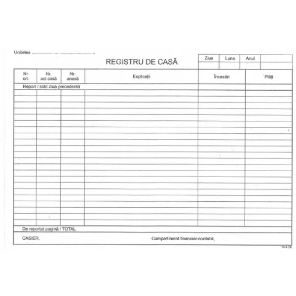 Tipizate REGISTRU CASA MODEL NOU TP000146 CRTBirotica.ro