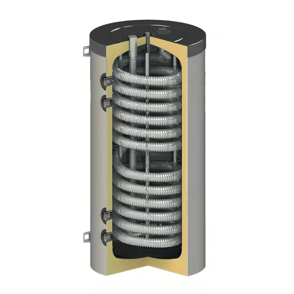 Puffer 200L cu doua serpentine KHT HPH-B-11-200-GP-PU pentru pompe de ...