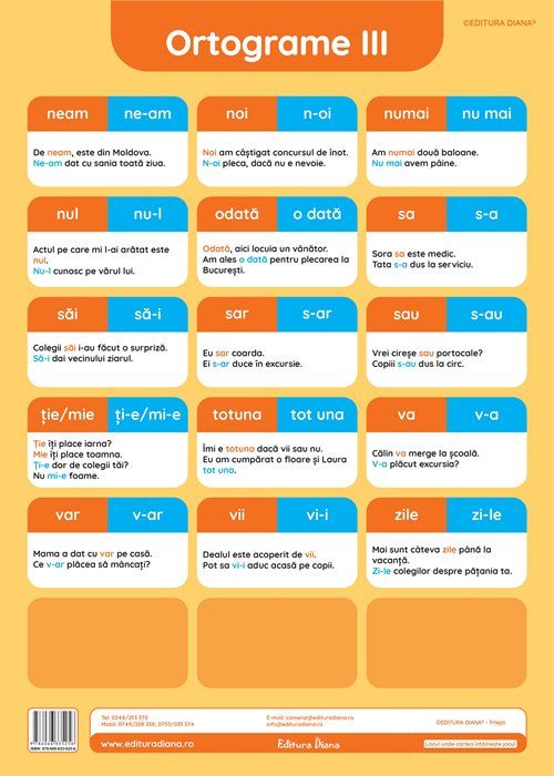 Ortograme (3)- plansa didactica A3