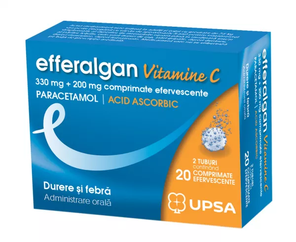 EFFERALGAN VITAMINE C 330 mg+200 mg x 20 W66388001 Amerispha...