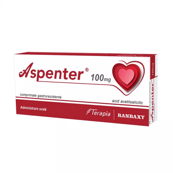 Aspenter 100 mg, 28 comprimate, Terapia - FarmaciaBajan.ro