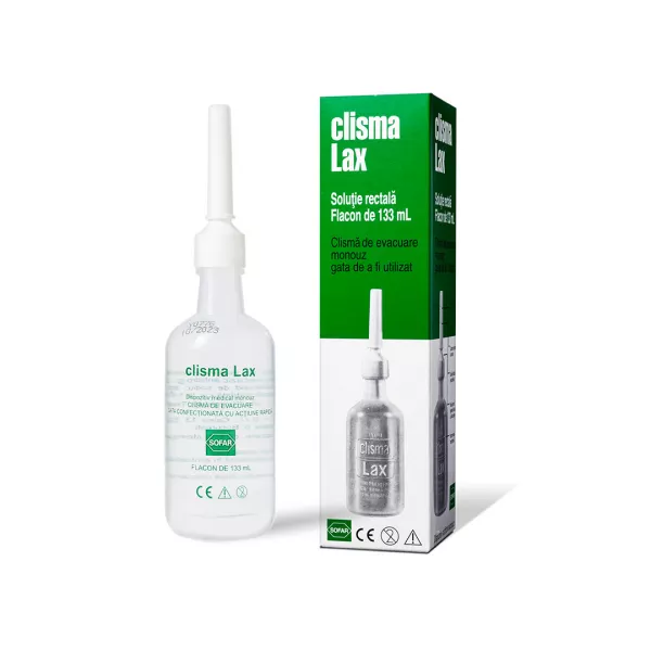 Clisma Lax, 133 ml, 20 flacoane, Sofar - FarmaciaBajan.ro