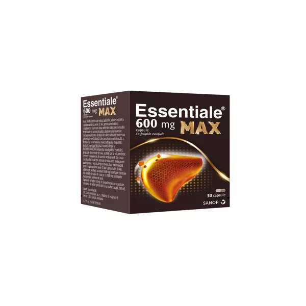 Essentiale MAX 600 mg, 30 capsule, Sanofi Aventis - FarmaciaBajan.ro