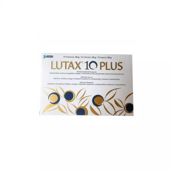 Lutax 10 Plus, 30 capsule, Santen - FarmaciaBajan.ro