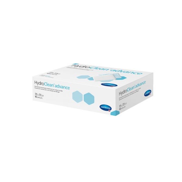Pansament activat cu solutie Ringer, HydroClean Advance, 7,5 x 7,5 cm ...