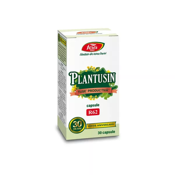Plantusin Tuse Productiva R62, 30 capsule, Fares - FarmaciaBajan.ro