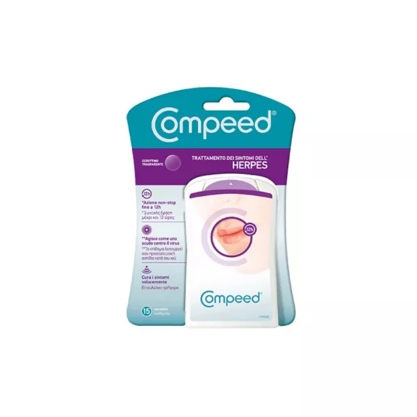 Plasturi invizibili pentru herpes, 15 plasturi, Compeed - FarmaciaBajan.ro