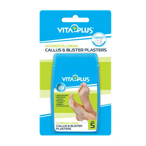 Plasturi Vita Plus cu hydrocoloid pentru bataturi, marimi mixte, 5 ...