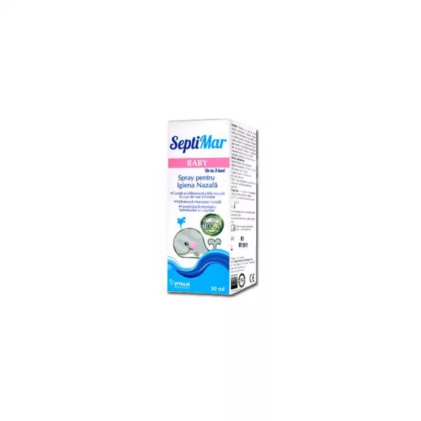Spray nazal cu Apa de Mare Izotona, 30 ml, Septimar Baby - FarmaciaBajan.ro