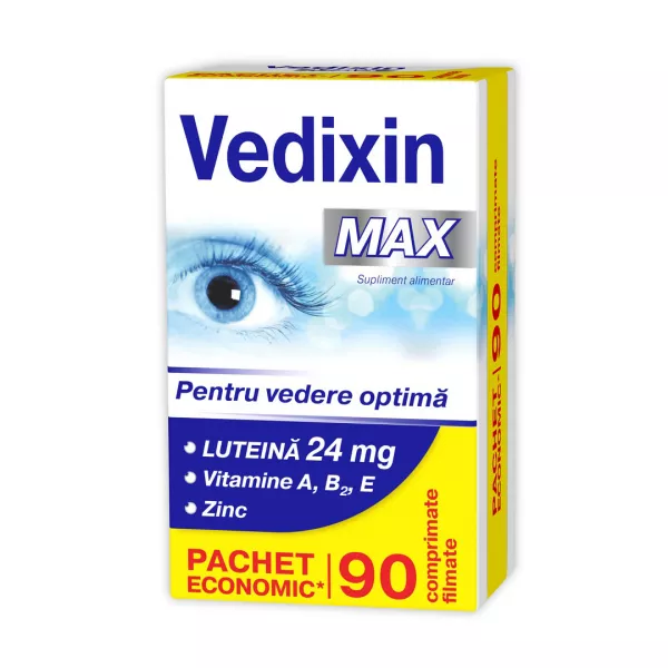 Vedixin Max pentru vedere optima, 90 capsule, Natur Produkt ...