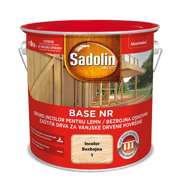 Grund incolor pentru protectie lemn, Sadolin Base NR, 20L
