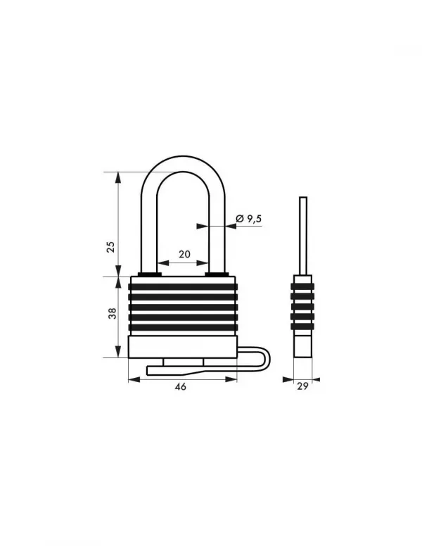 LACAT OTEL CU LAMELE SI INVELIS DE PLASTIC THIRARD 40mm 192037