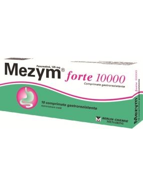 Afectiuni digestive Mezym Forte 10000, 10 comprimate, Berlin...