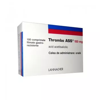 Medicamente afectiuni cardiovasculare Thrombo ASS 100mg , 10...