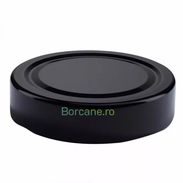 Capac cu filet twist off 58 mm deep Negru Deep Borcane.ro