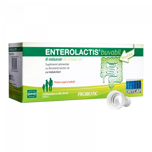 Enterolactis buvabil, 12 flacoane, Sofar|CrinFarm