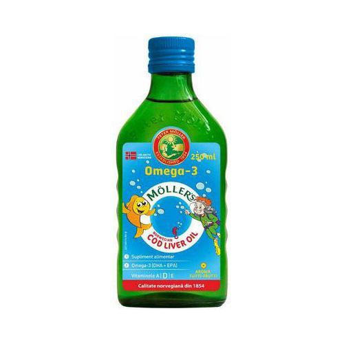 Suplimente Moller's Cod Liver Oil Omega-3 Tutti Frutti Sirop...