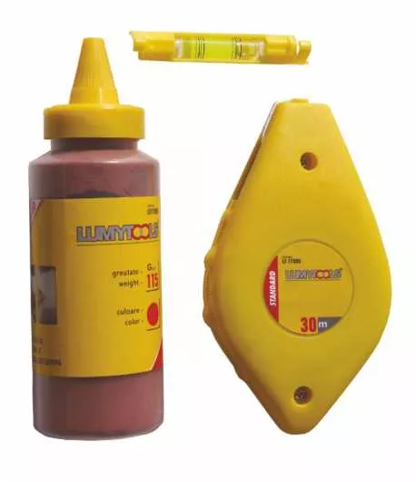 Scule de mana SET FIR PENTRU TRASARE CU BULA SI CRETA 30m LU...