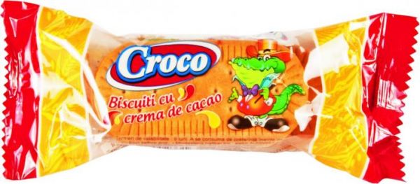 Biscuiti ambalati BISCUITI EUGENIA CU CREMA CACAO CROCO 25G ...