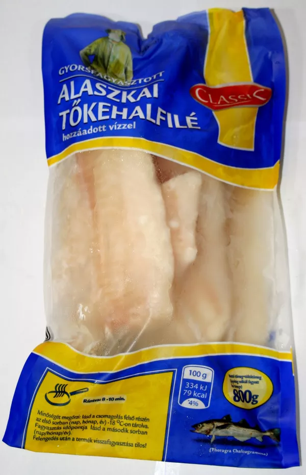 Peste congelat FILE COD ALASKA CONGELAT CLASSIC 800G # 10 bu...