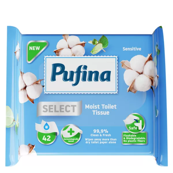 Hartie igienica, servetele HARTIE IGIENICA UMEDA PUFINA SELE...