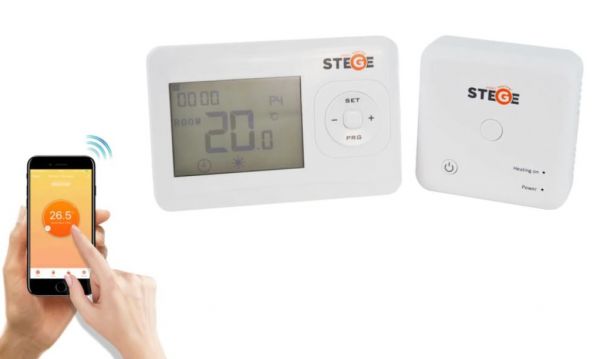 Termostat smart wirelles programabil Stege WT 200-WiFi - Einstal