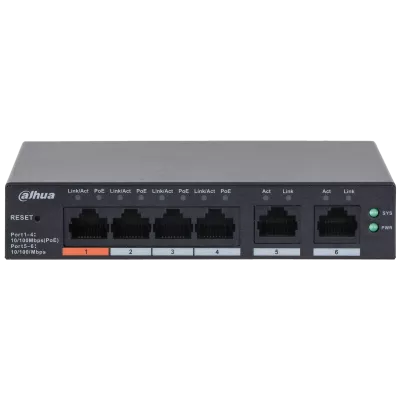 Switch-uri Switch Desktop Cloud, 4 porturi PoE + 2 porturi u...