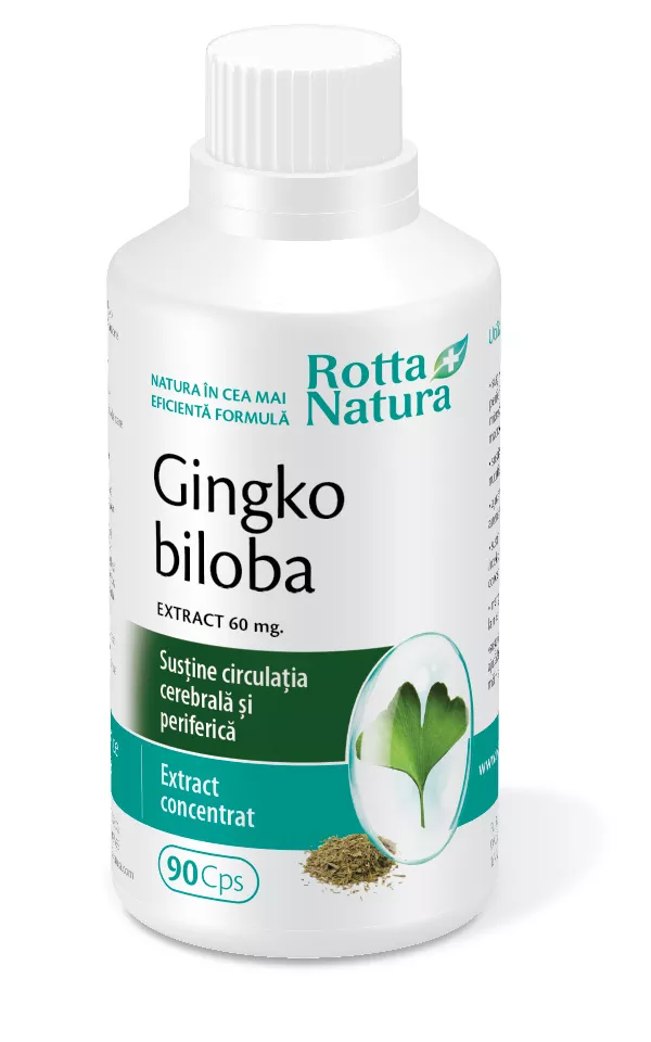 Circulatie cerebrala si memorie Ginkgo biloba extract 60mg 9...