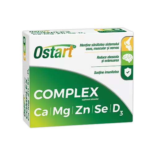 Uz general Ostart® Complex Ca + Mg + Zn + Se + D3, 30 co...