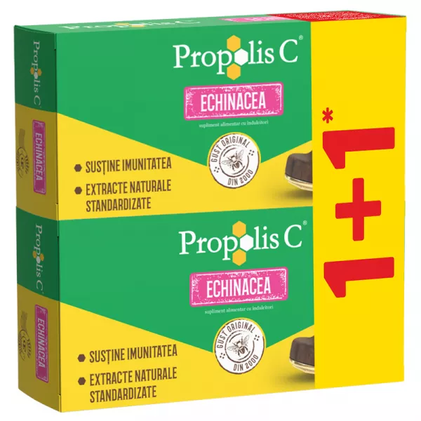 SUPLIMENTE Propolis C Echinacea 30 comprimate, Fiterman Phar...