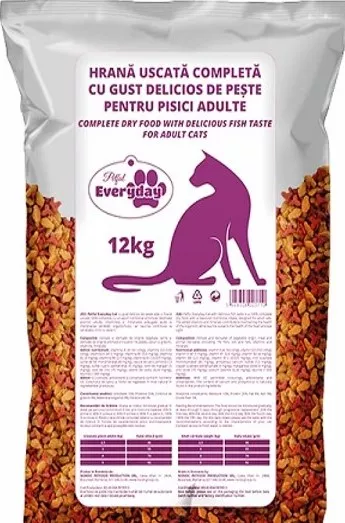 Hrana uscata EVERYDAY CAT CU GUST DELICIOS DE PESTE 12 KG 10...