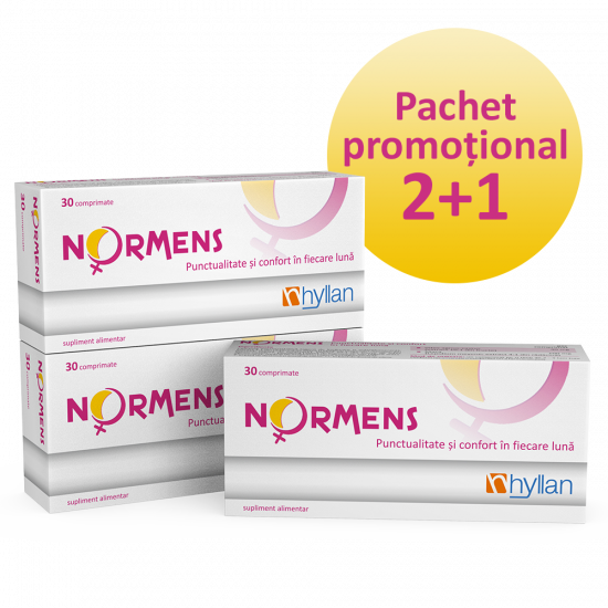 Pachet Normens (2 + 1), 30 comprimate, Hyllan HYLLAN PHARMA...