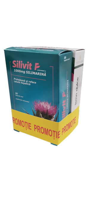Pachet Silivit F, 30 comprimate + Lemn Dulce, 30 comprimate...