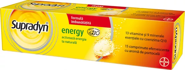 Supradyn energy coenzima Q10 x 15 cpr eff BAYER SUPLIMENTE ...