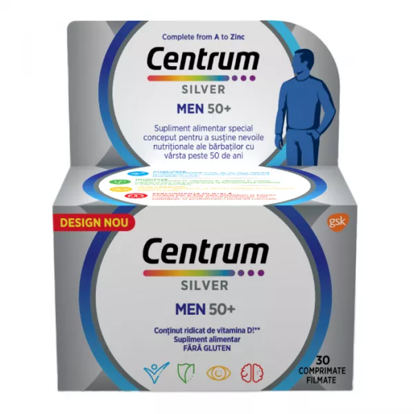 CENTRUM SILVER 50+ BARBATI X 30 CPR CPR WYETH WHITEHALL EXPORT GMBH |41.80 lei | Larafarm.ro