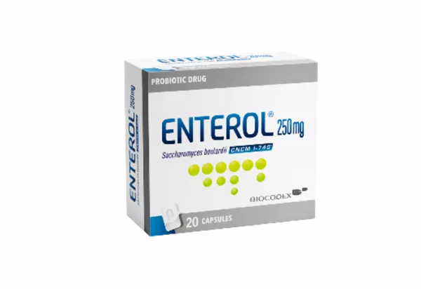 ENTEROL 250 mg x 10 CAPS. |38.64 lei | Larafarm.ro
