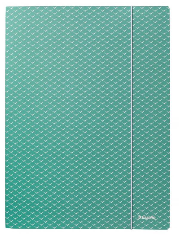 Mape carton ESSELTE | MAPA CARTON CU ELASTIC VERDE RECICLABI...