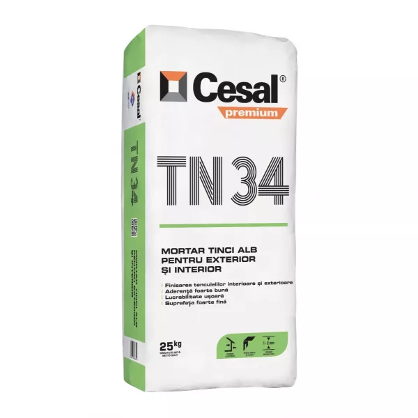Tinciuri Mortar tinci alb pentru exterior si interior Cesal ...