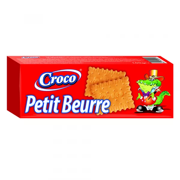 Biscuiti BISCUITI PETIT BEURRE CROCO 100G 5941194000047 CROC...