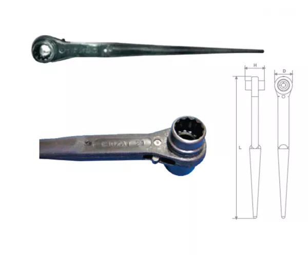 Cheie inelara simpla 2 capete 10x12 RWM1012 Unior - OLD Indu...