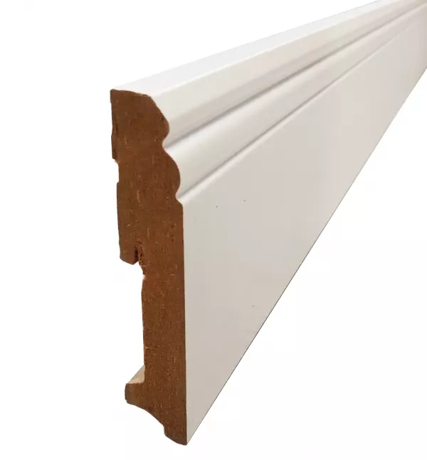 Plinte Plinta MDF Neuhofer FU114L2 alba, 18 x 115 x 2400 mm ...