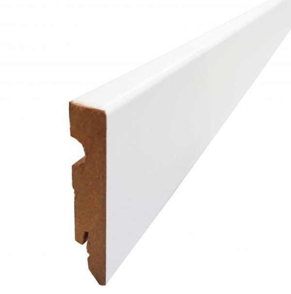 Plinte Plinta MDF Neuhofer FU84L1 alba, 15 x 80 x 2400 mm 12...