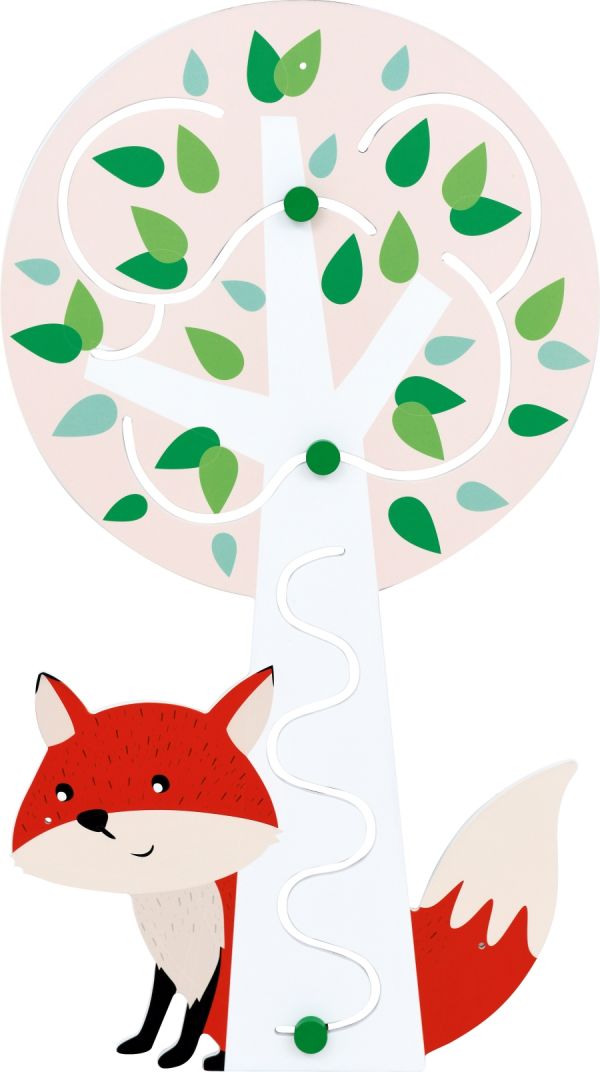 Aplicatii perete manipulare Copac cu vulpe 111345 Omfal Educational