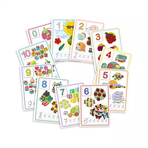 Planse didactice, Postere Set planse numerele de la 0 la 10 487002 ...