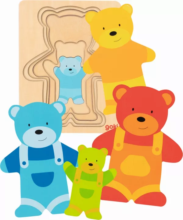 Puzzle cu animale Ursuleti 230020 Omfal Educational